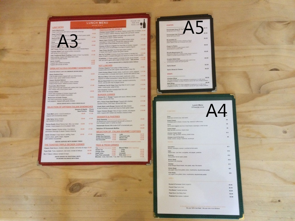 Clipper Menu Covers – Mainly Menus