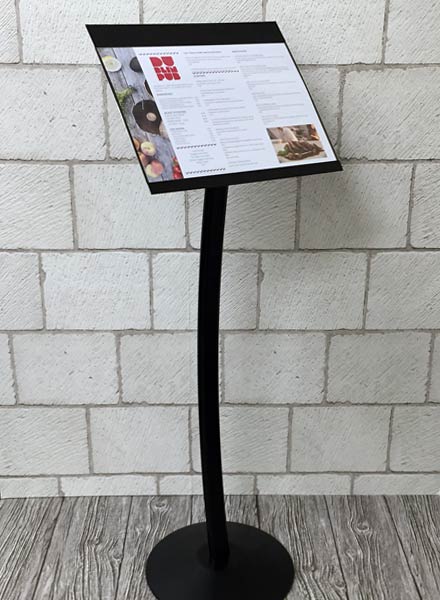 Phoenix Slim Free Standing Menu Display Case – Mainly Menus