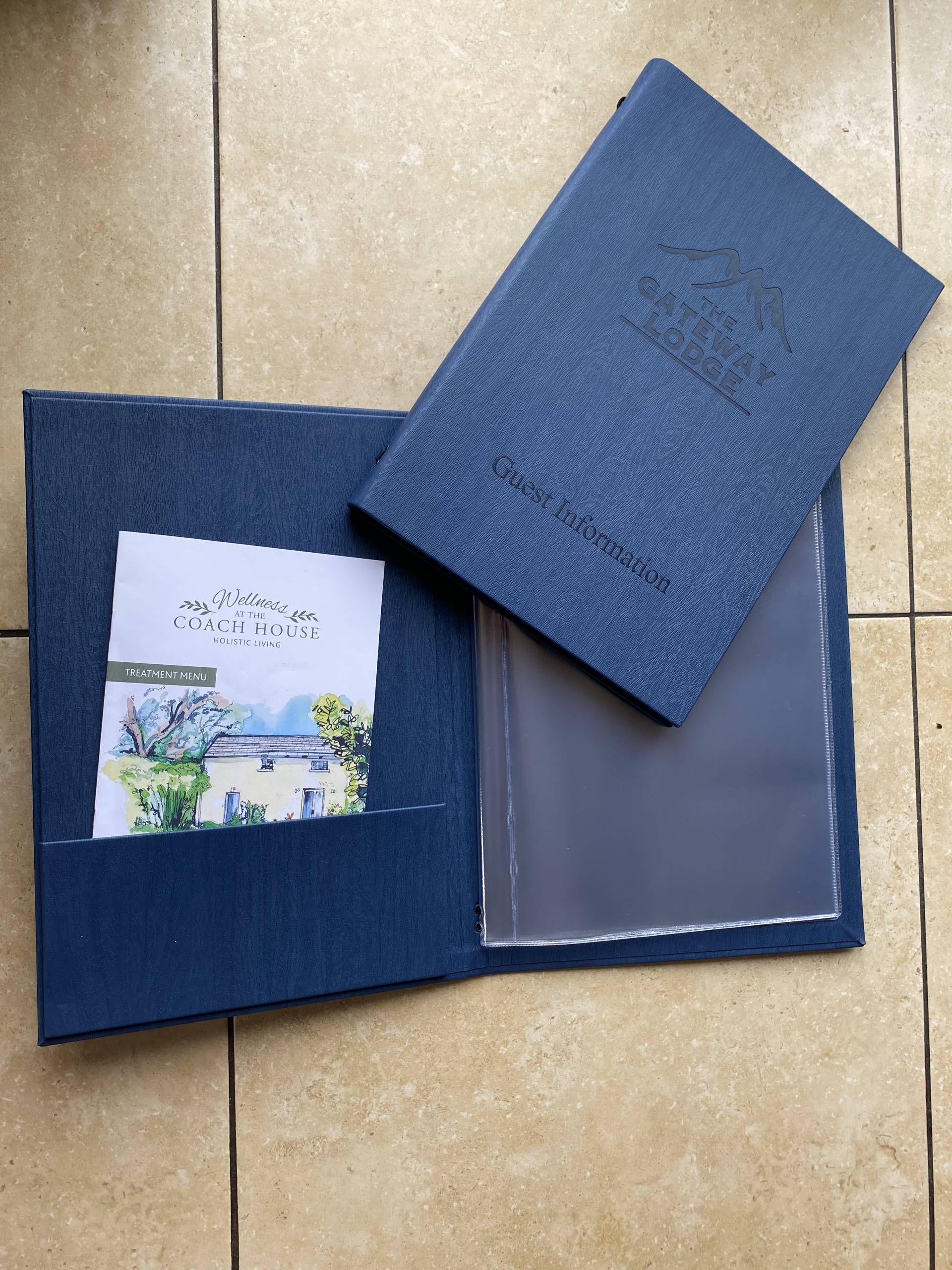 Room Folders & Guest Information Folders – Mainly Menus