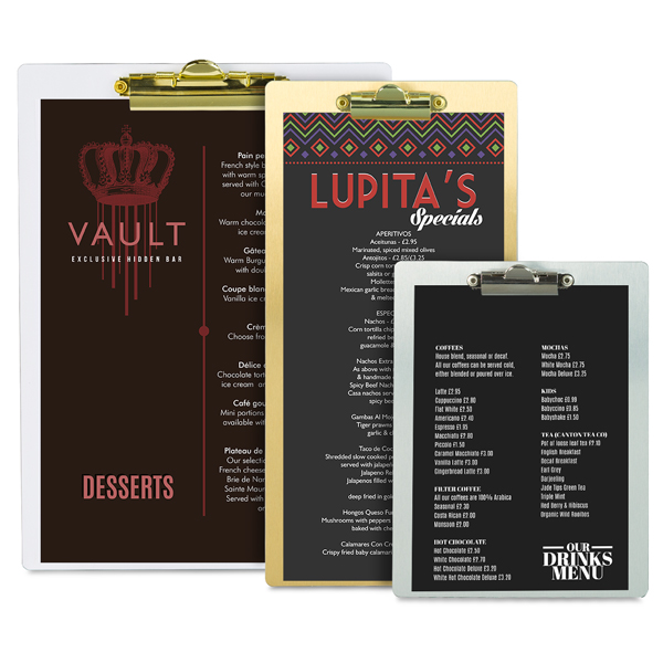 Clip Boards – Mainly Menus